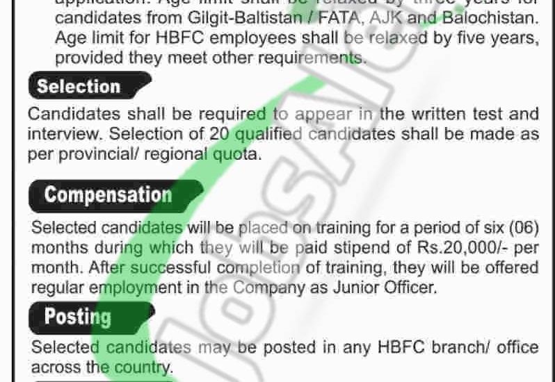 HBFC Jobs 2019 NTS Form Download | House Building Finance Company ...