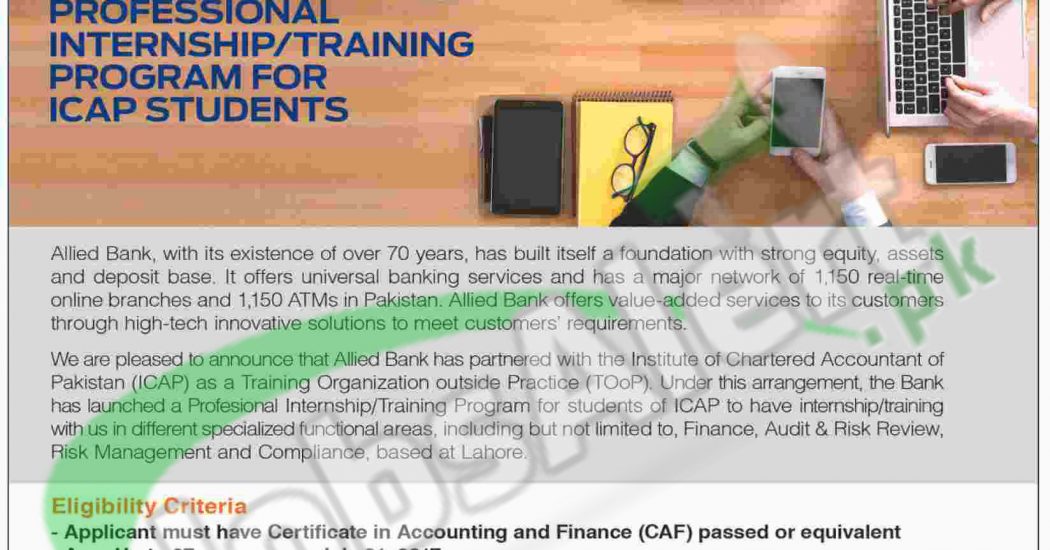 Allied Bank Internship Program 2017 For ICAP Students Online Apply ...