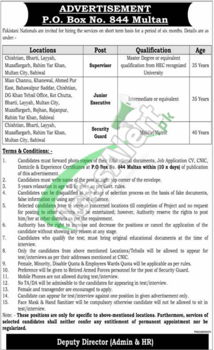 Jobs in Multan | Latest Multan | JobsAlert.pk