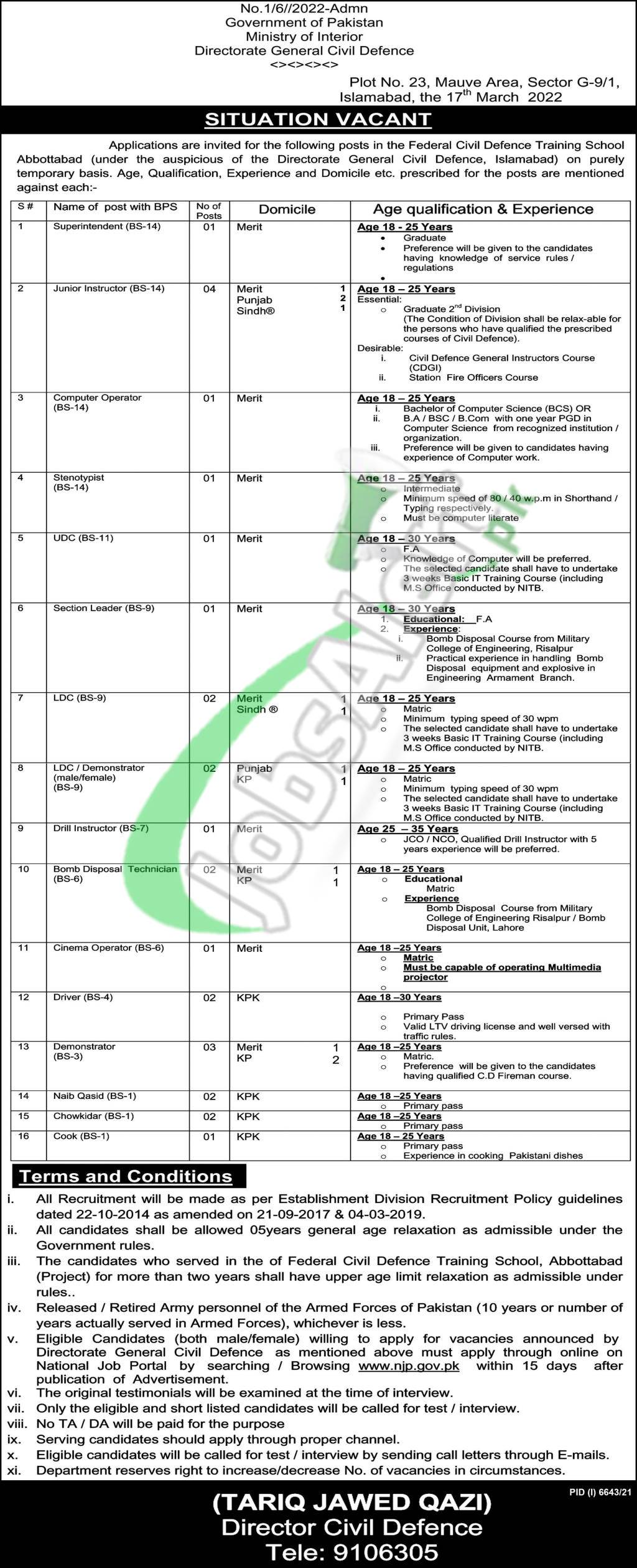 Latest Jobs in Islamabad in Pakistan 2022 Govt & Private