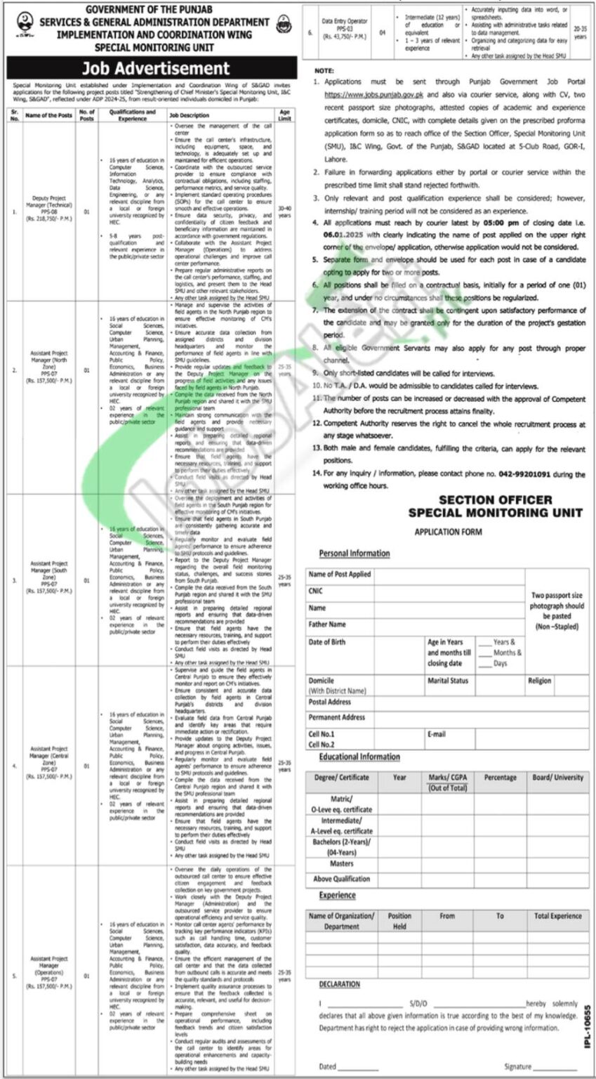 Punjab Job Portal | www.jobs.punjab.gov.pk Online Apply 2024