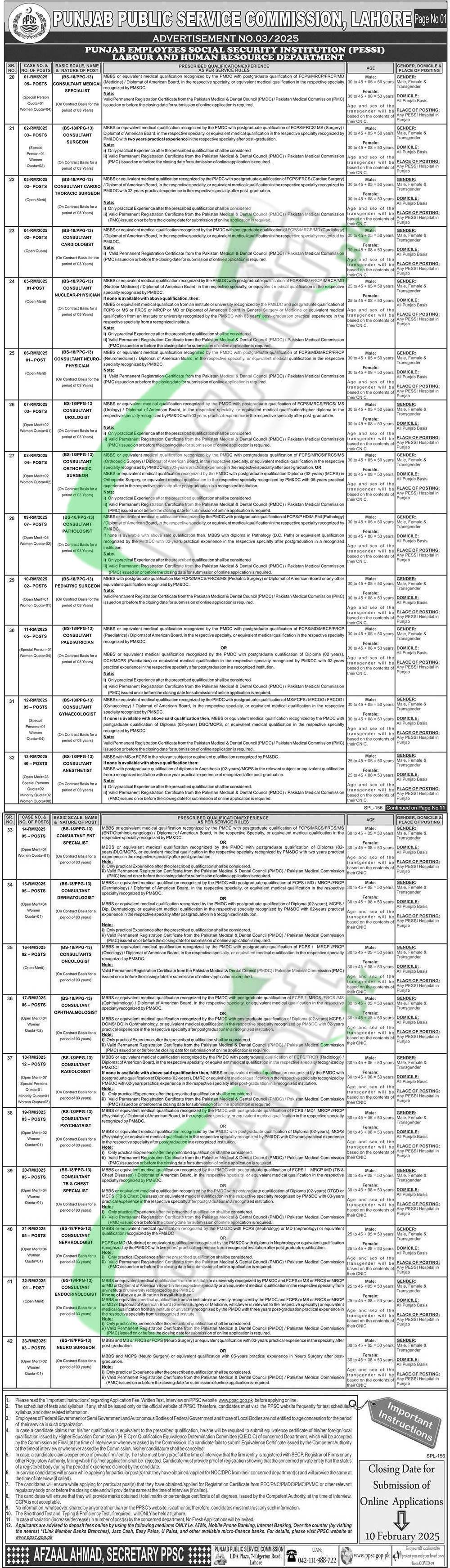 Latest PPSC Jobs | PPSC Upcoming Jobs | 2025